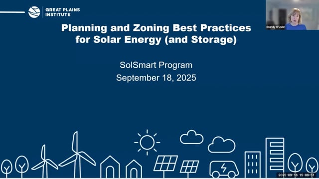Webinar: Best Practices in Planning and Zoning for Solar PV and Large ...