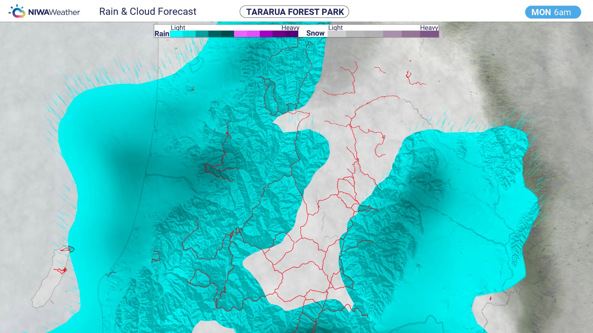 Tararua Forest Park Weather Outlook