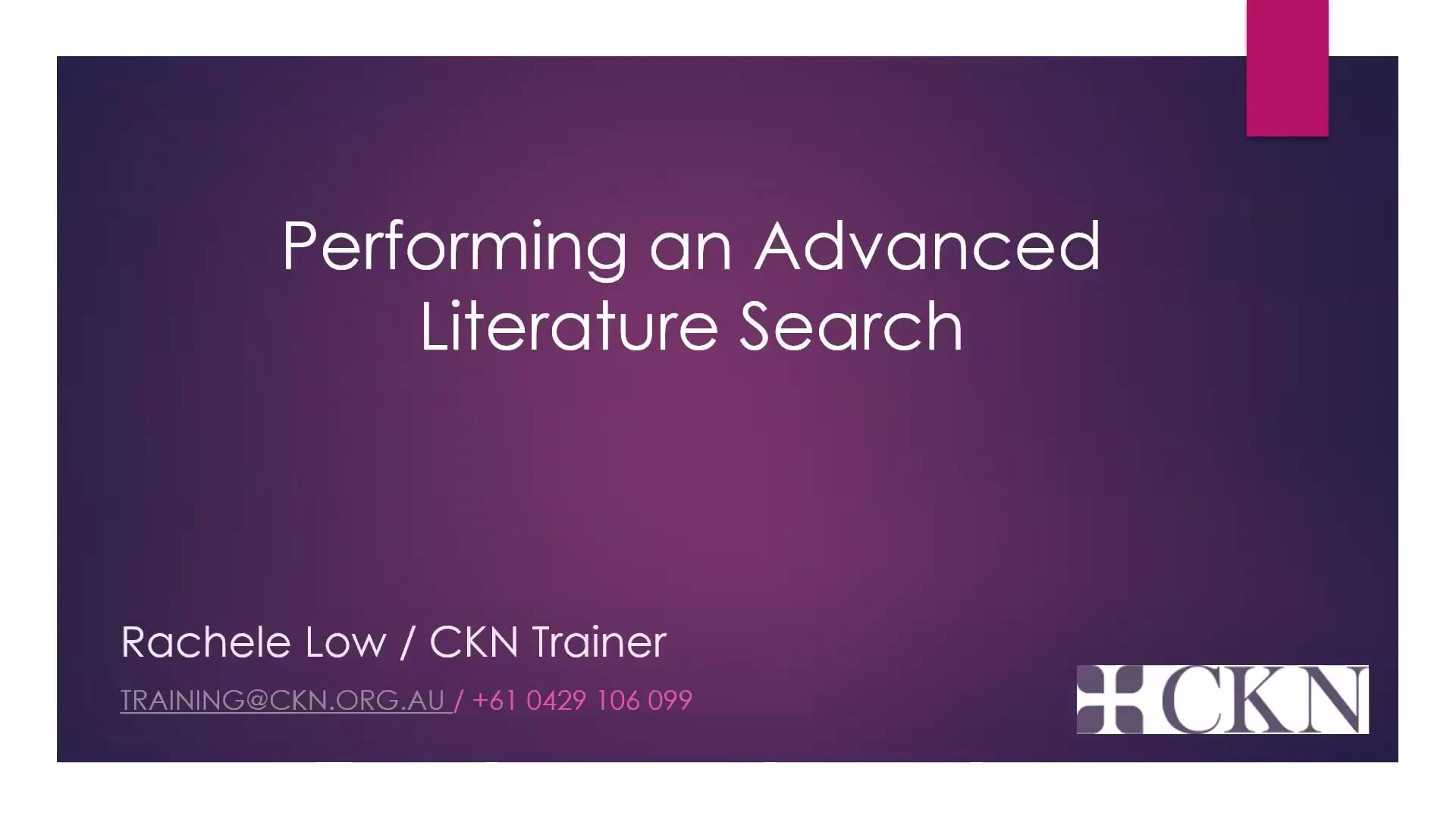 20250923_Performing an Advanced Literature Search