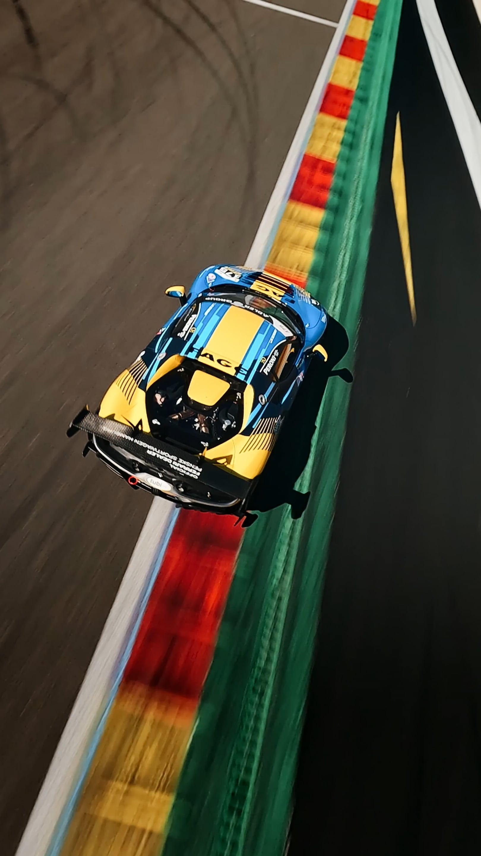 The Ferrari 296 Challenge from Above | FPV Reel at Circuit de Spa
