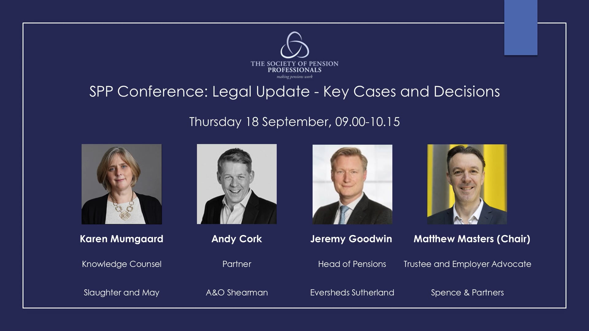 SPP Conference: Legal Update - Key Cases and Decisions