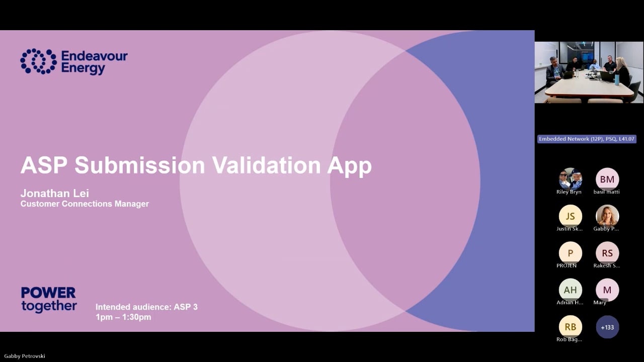 6. ASP submission validation app