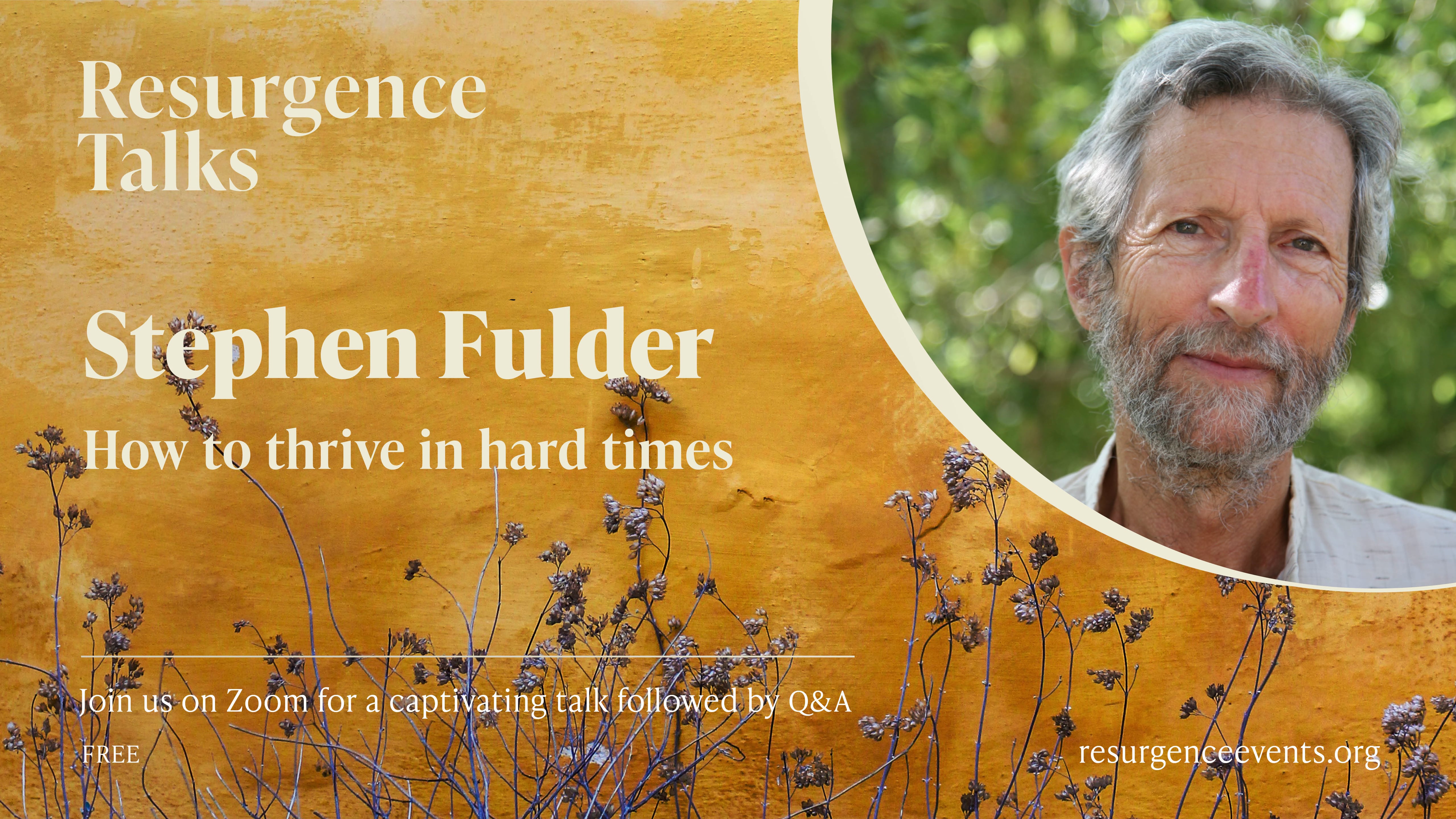 Stephen Fulder - 'How to thrive in hard times' | Videos & Movies on Vimeo