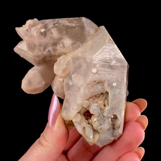 Quartz with Montmorillonite clay inclusions | Oceanview Mine, Elizabeth ...
