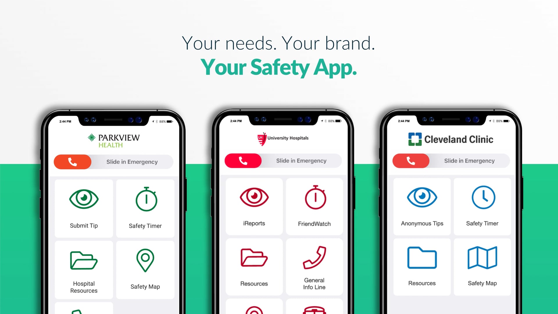 Activating HealthGuard Mobile Safety App's Panic Button on iOS Devices