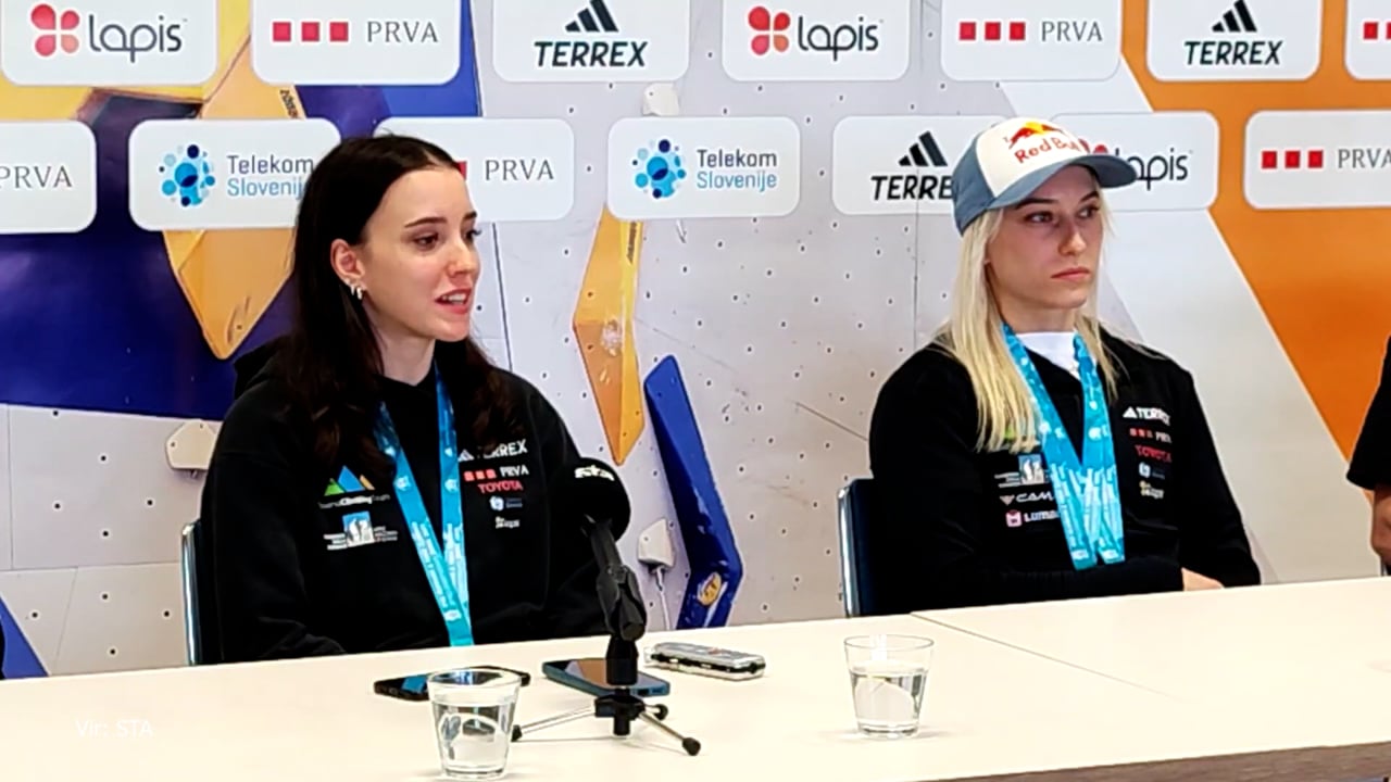 Janja Garnbret in Rosa Rekar pokazali kolajne - Siol.net VideoS.pot