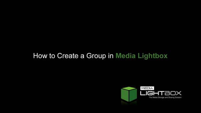 How to Create a Group in Media Lightbox on Vimeo