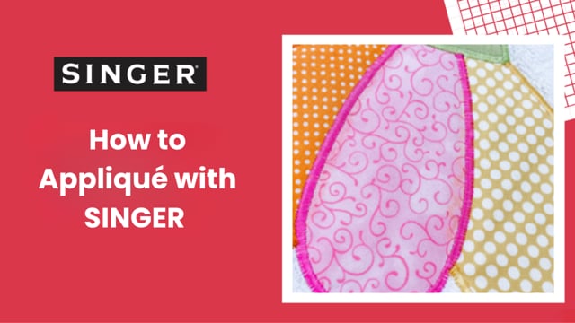 Recorded Live: How to Applique with SINGER Expert-Led Craft Tutorial On ...