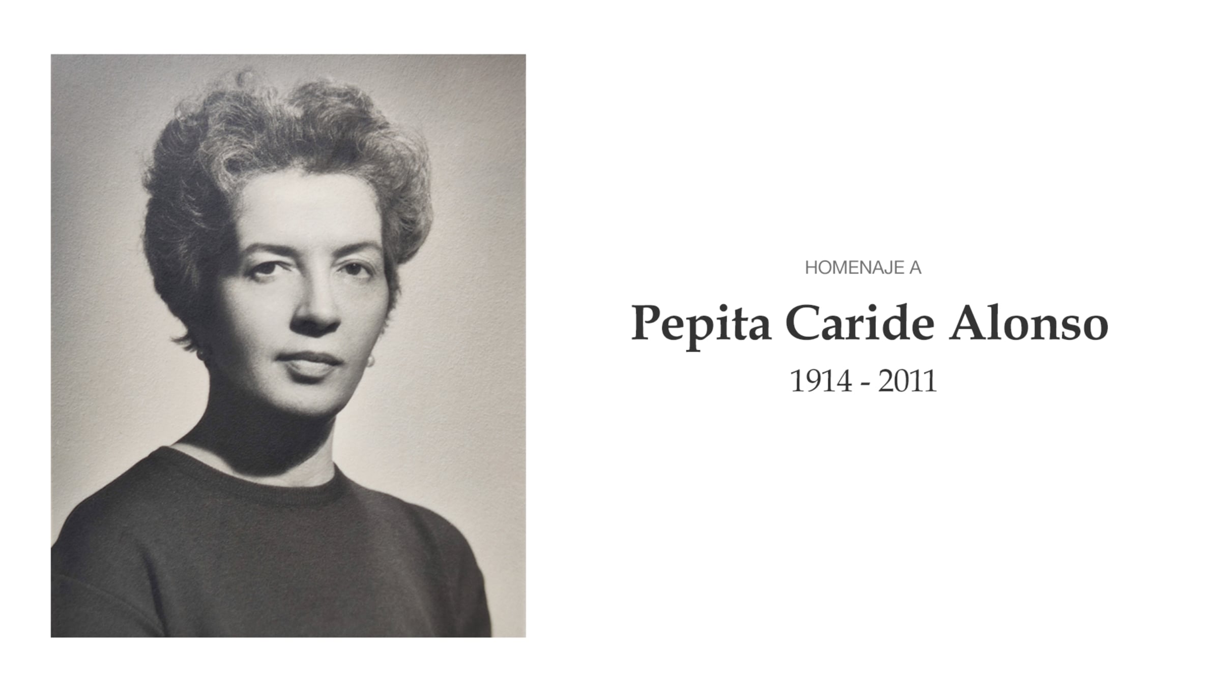 Homenaje a Pepita Caride Alonso | Videos & Movies on Vimeo