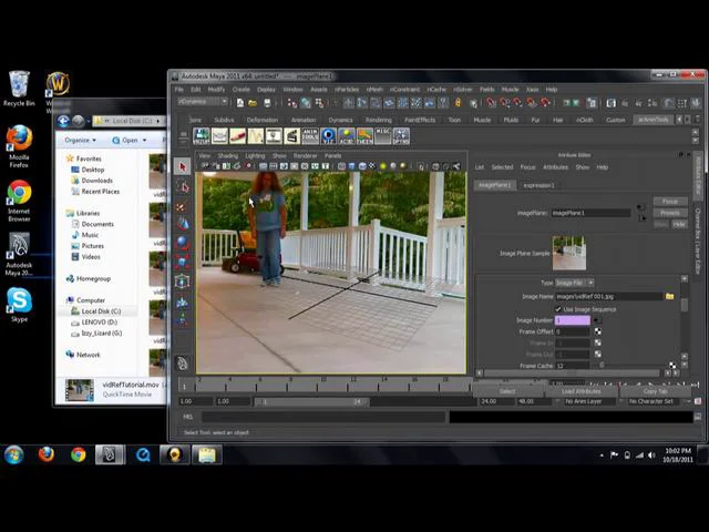 Tutorial: Importing Video Reference into Maya