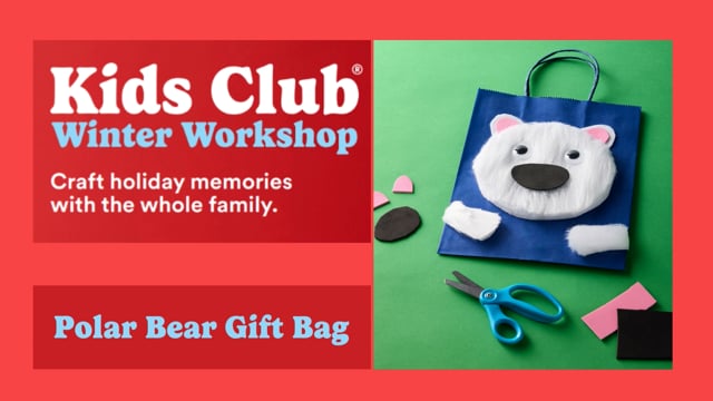 Winter Workshop: Polar Bear Gift Bag Expert-Led Craft Tutorial On ...