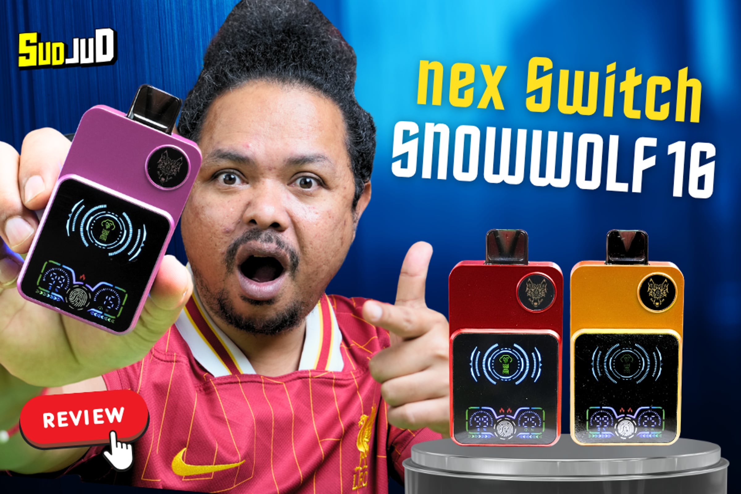 รีวิว พอตหมาป่า ใช้แล้วทิ้ง NEX SWITCH SNOWWOLF 16K สุดไฮเทค พร้อมจอ ...