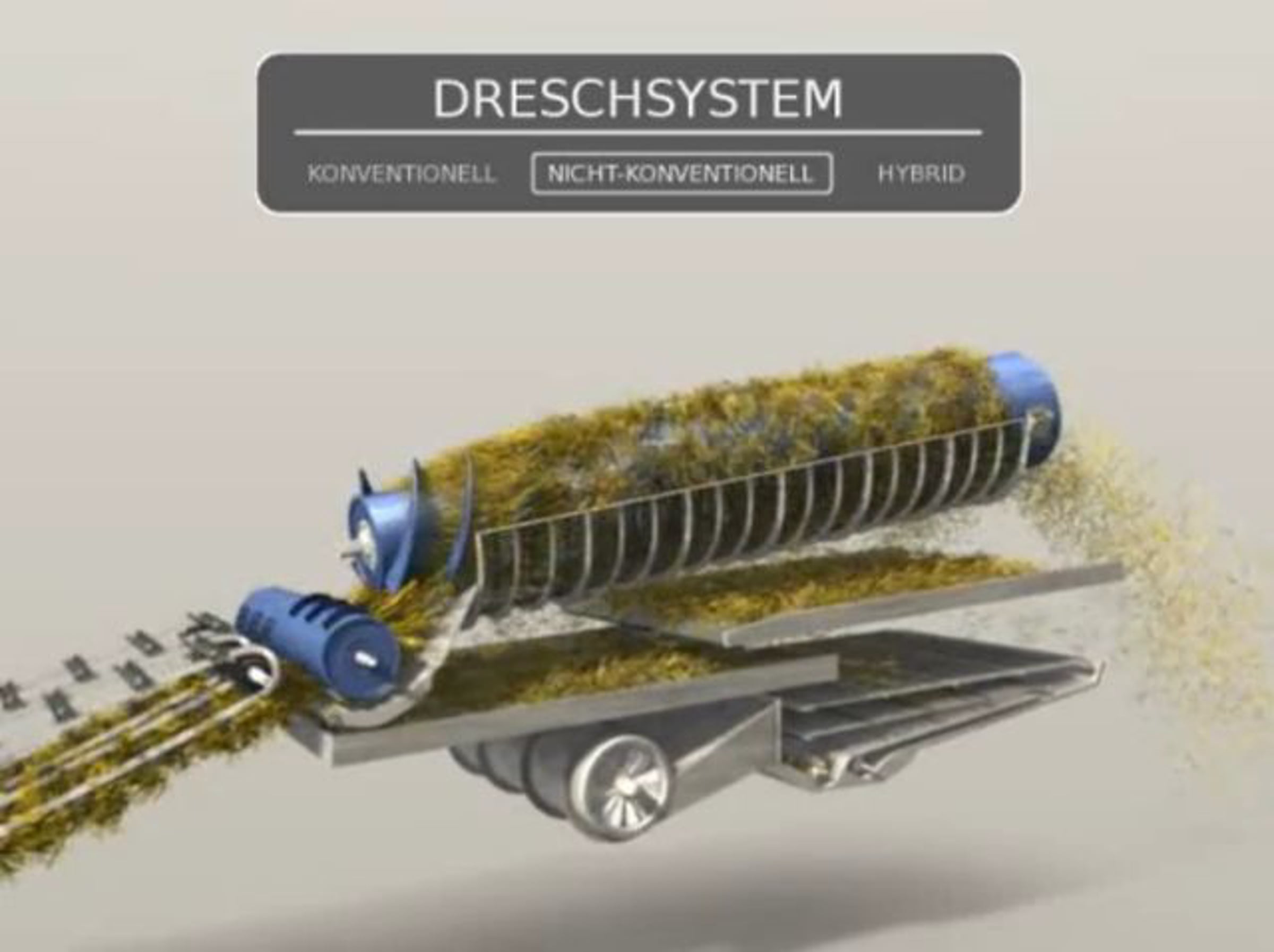 Combine harvester - crop flow