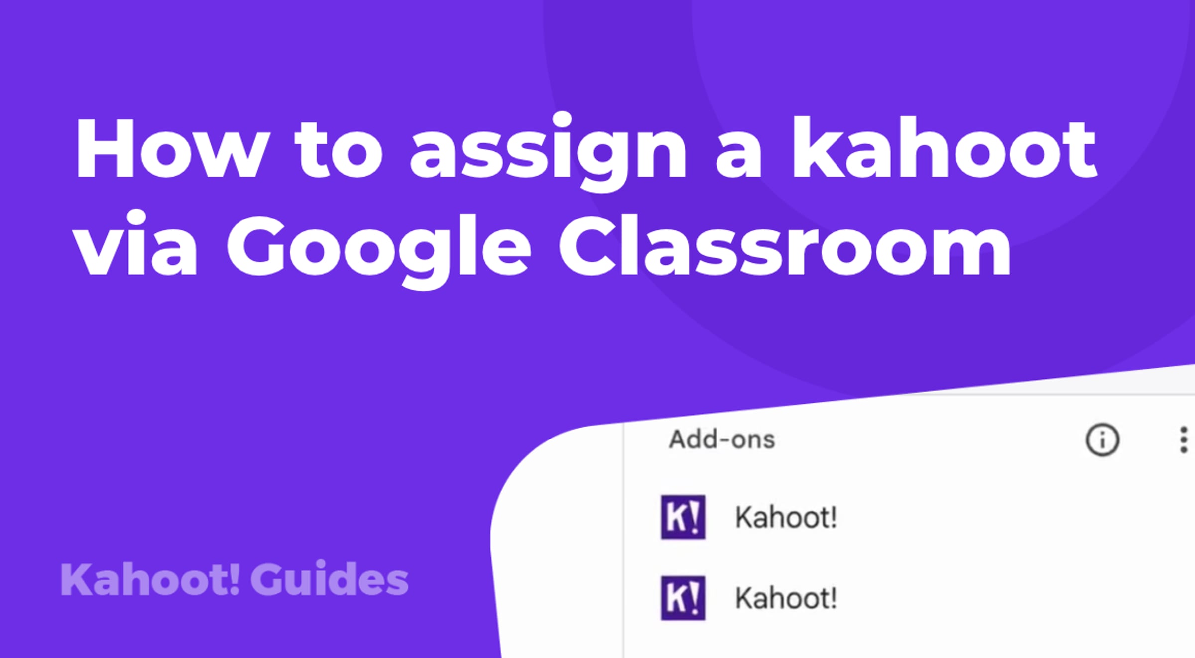 How to assign a kahoot via Google Classroom | Videos & Movies on Vimeo