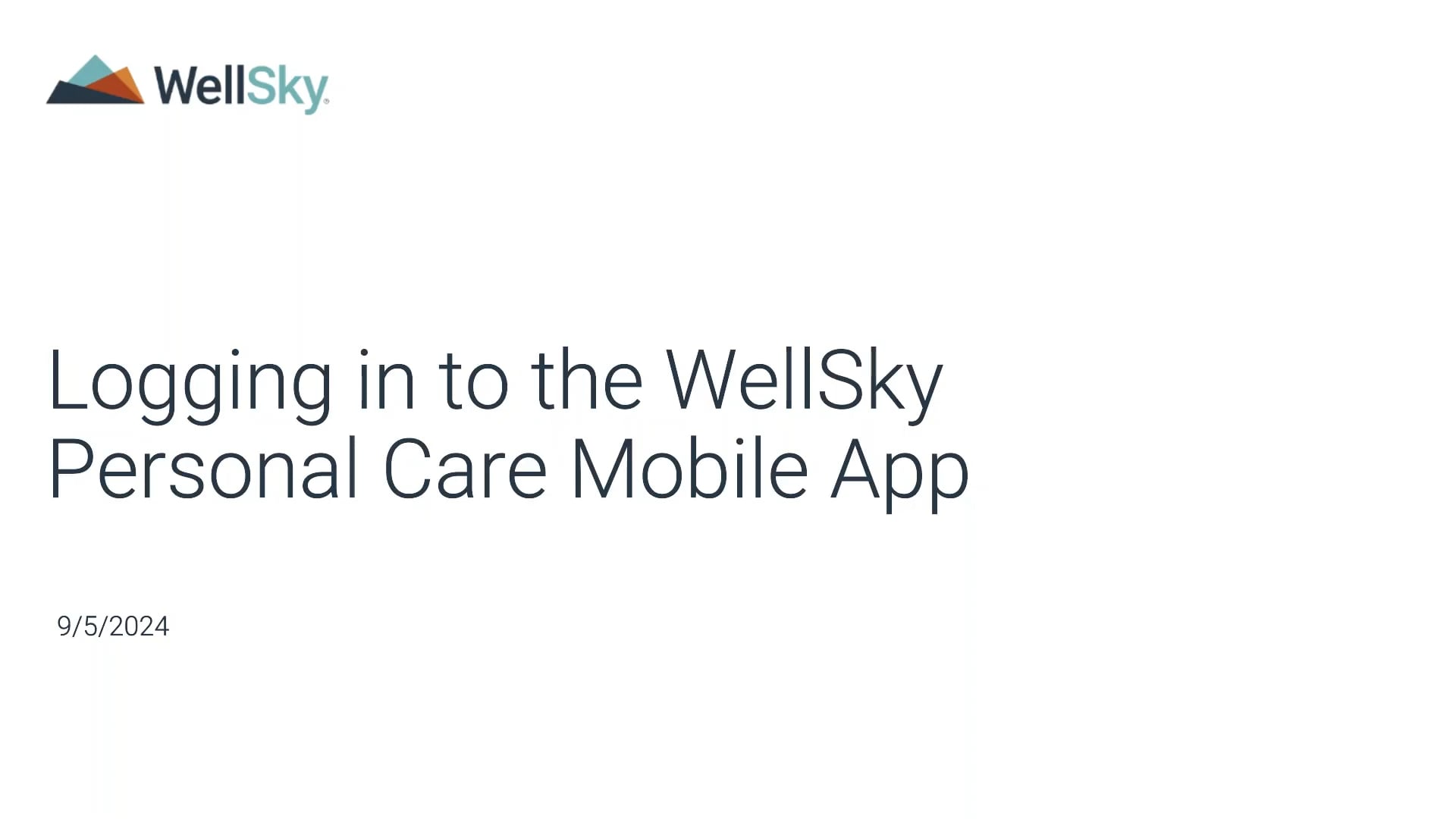 Logging in to the WellSky Personal Care mobile app | Videos & Movies on ...