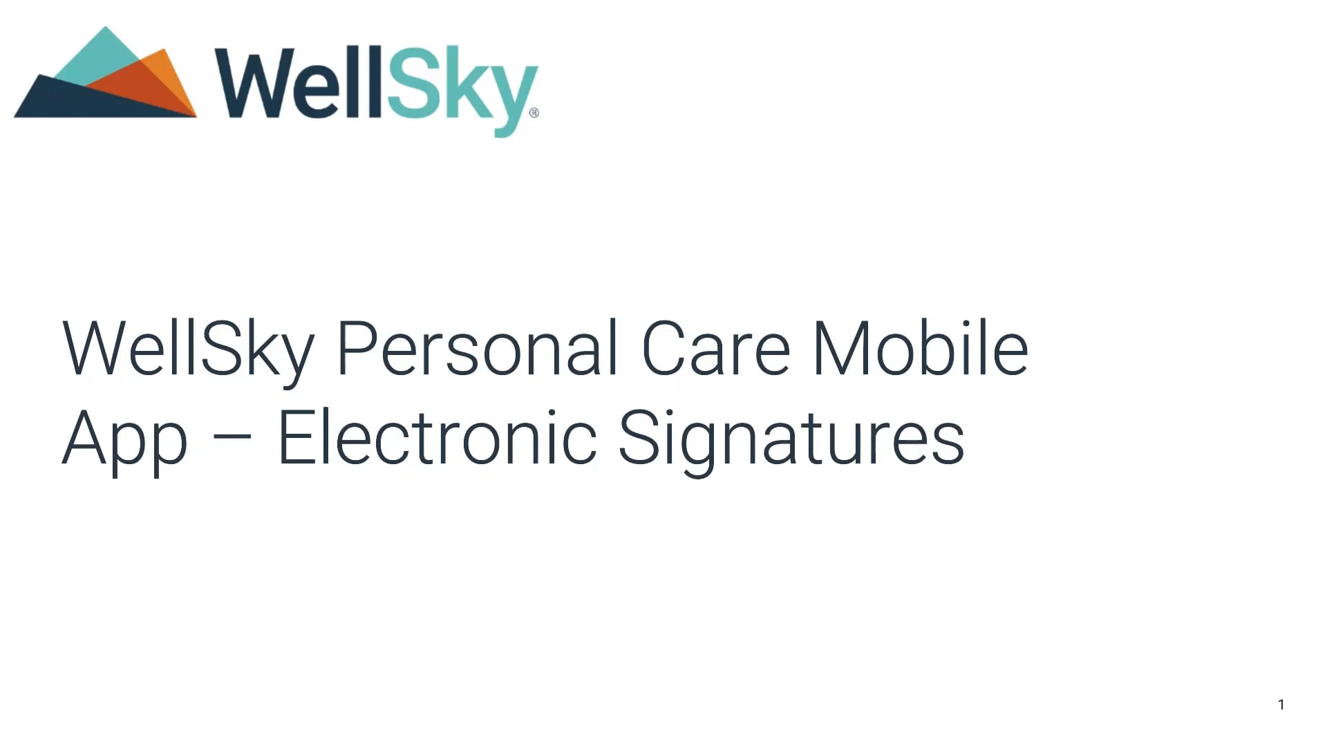 WellSky Personal Care Mobile App – Electronic Signatures | Videos ...