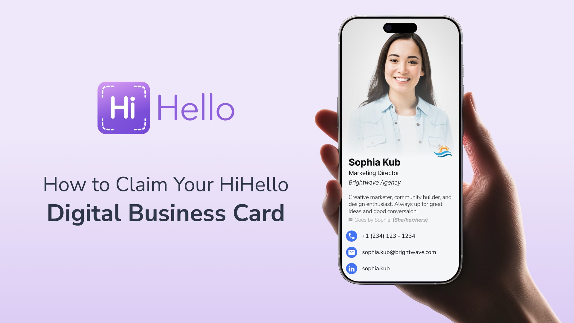 How to Claim Your HiHello Digital Business Card | Videos & Movies on Vimeo