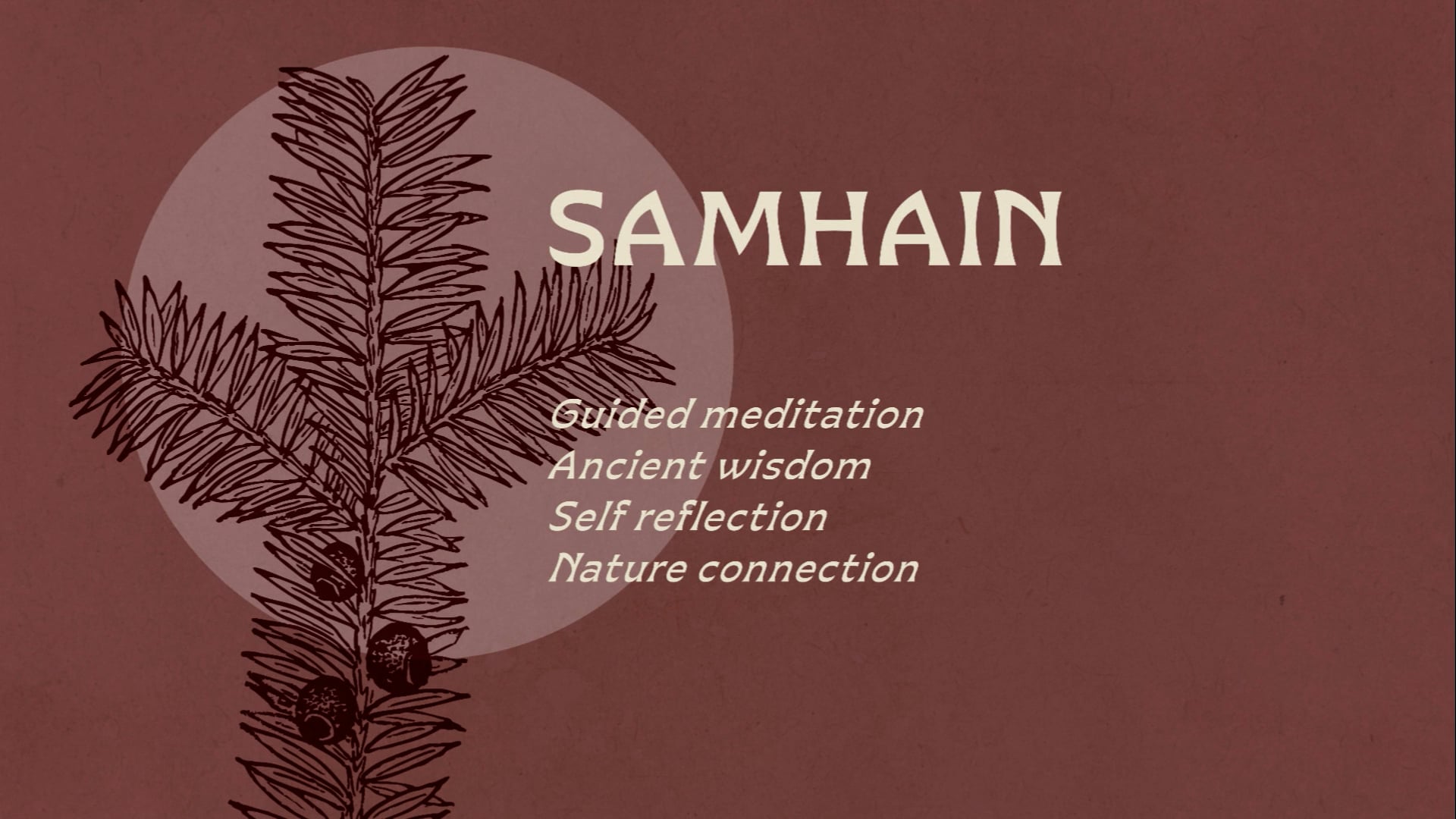 Samhain Celebration: Meditation, Ancient Wisdom, Nature Connection and ...