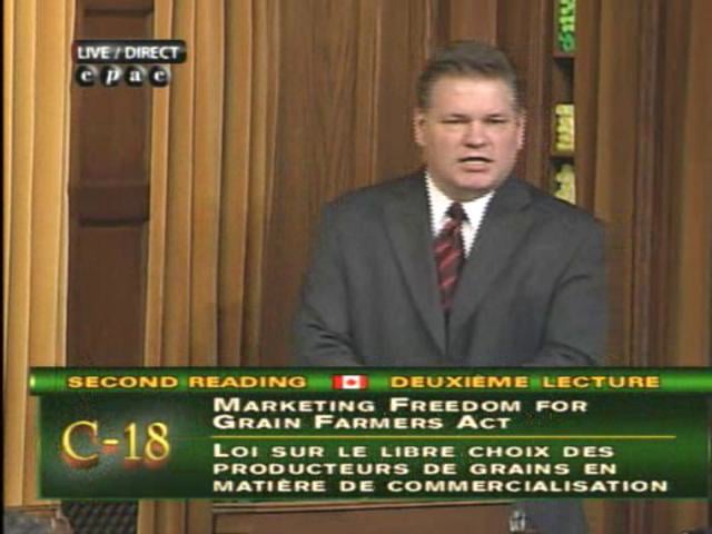 Randy Hoback MP Speaks in Favour of Marketing Freedom for Western ...