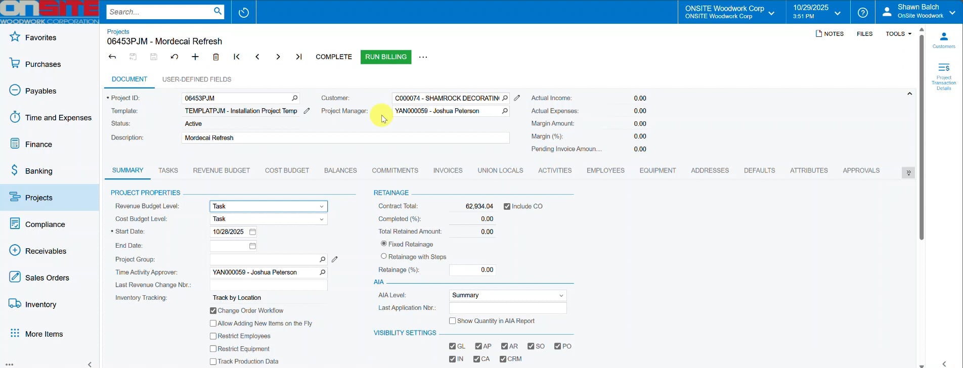 Changing a contract value in the Acumatica Revenue Tab | Videos ...
