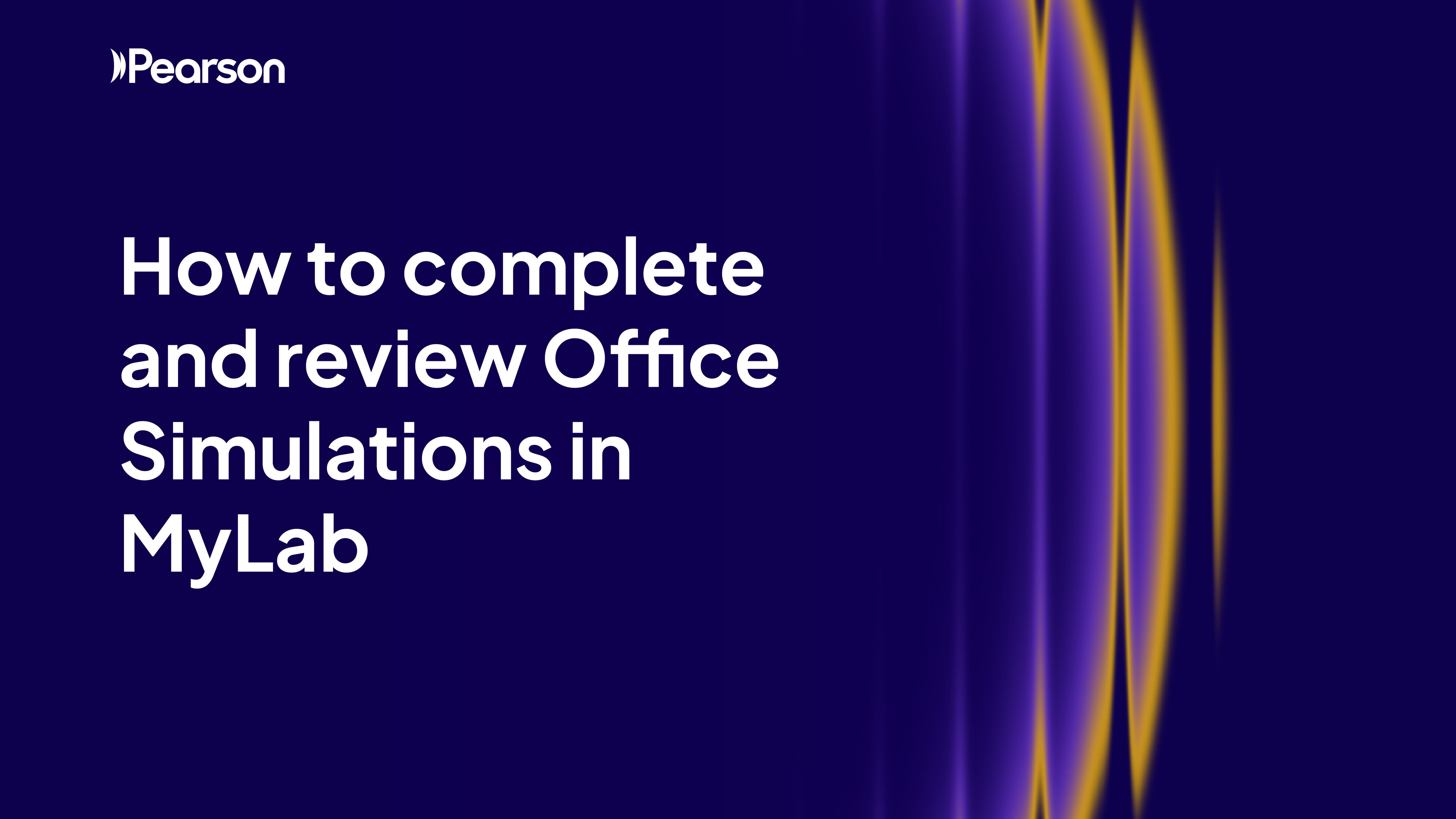 How to complete and review an Office Simulation Assignment in MyLab