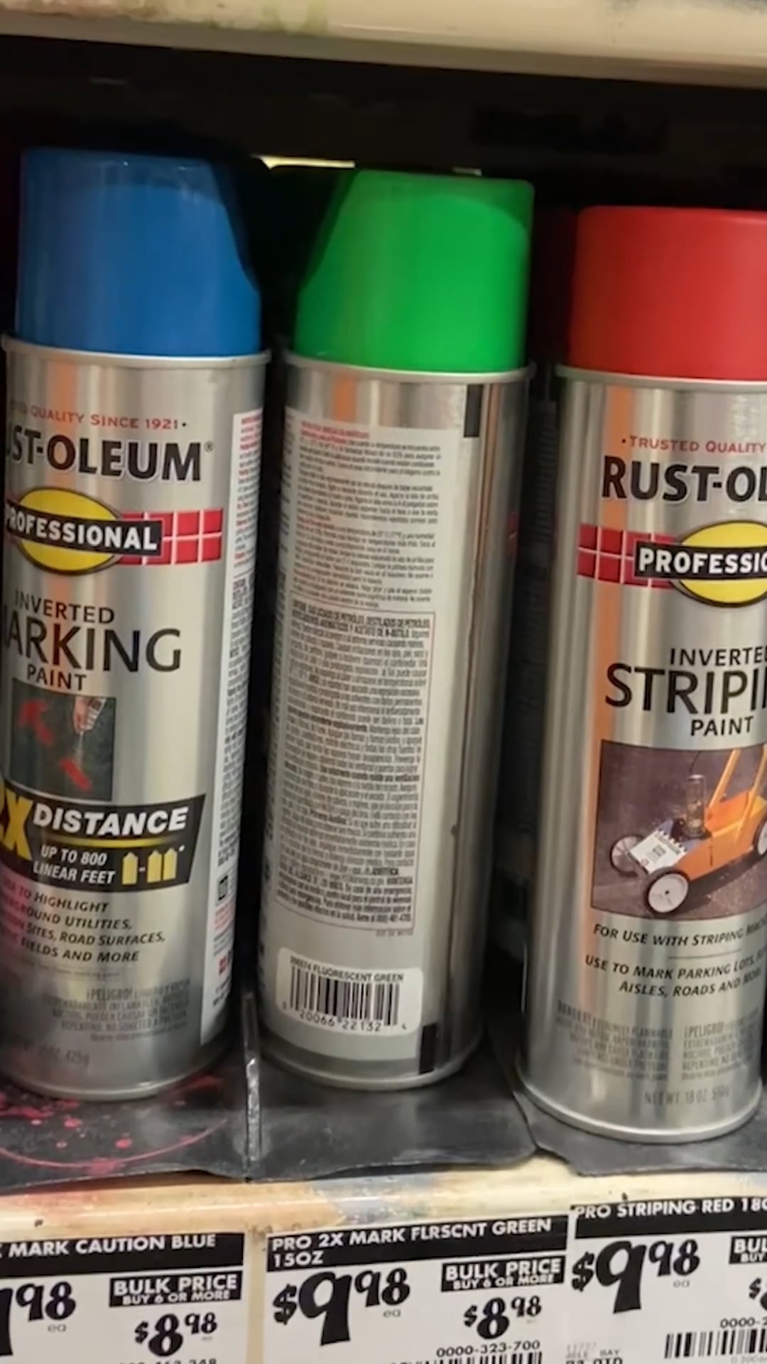 Skinny Reacher Merchandising Paint Cans