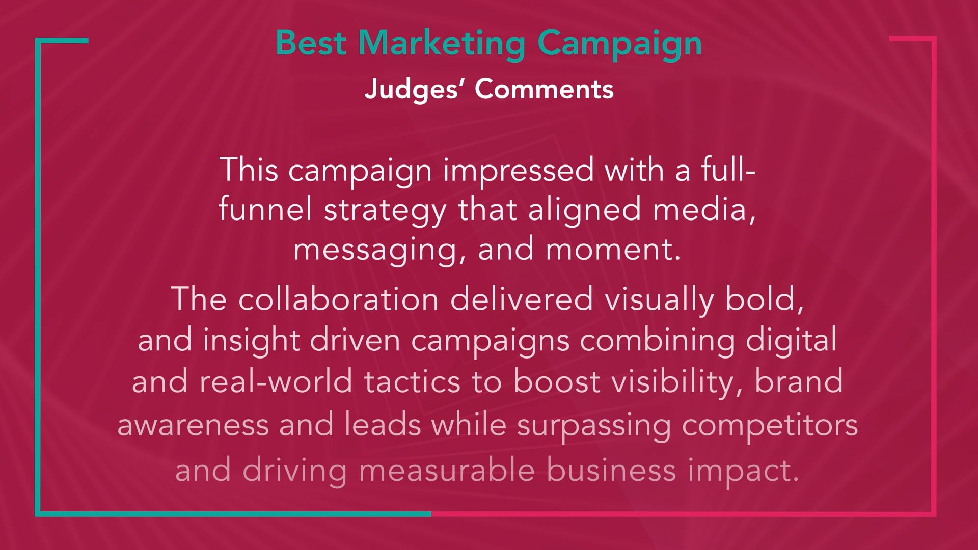 5- Best Marketing Campaign