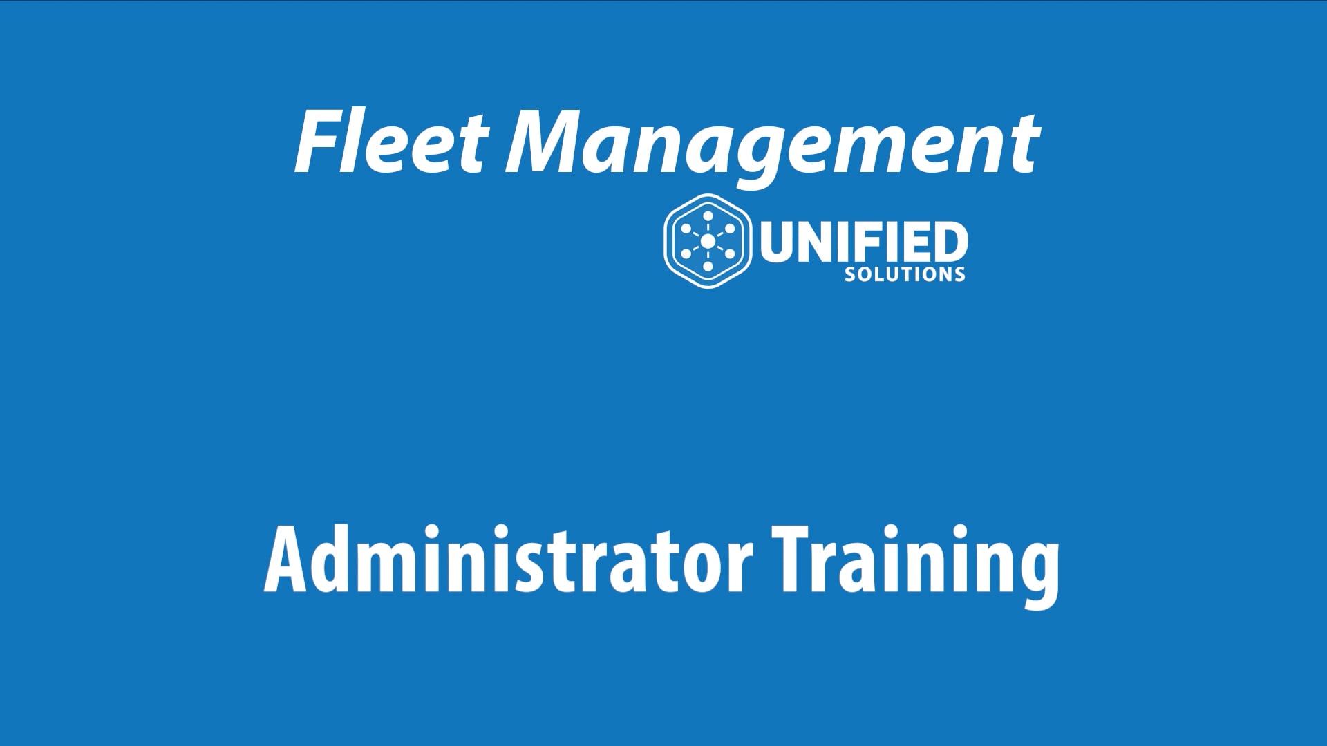 Fleet Management Training