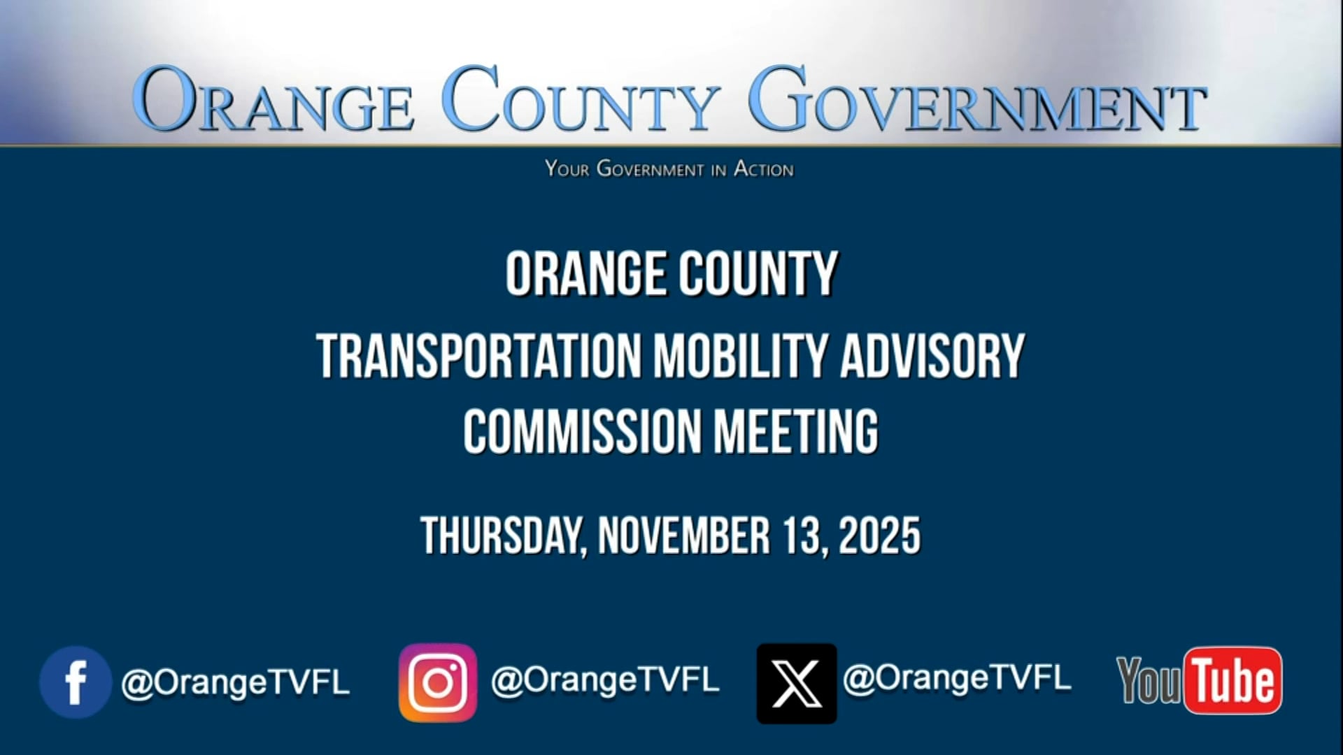 Orange County Transportation Mobility Advisory Commission Meeting ...