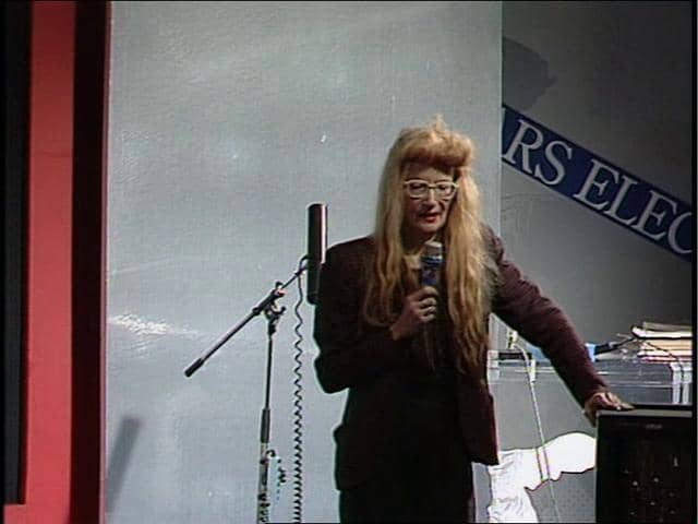 Maryanne Amacher speaking at Ars Electronica 1989 - Linz Austria on Vimeo
