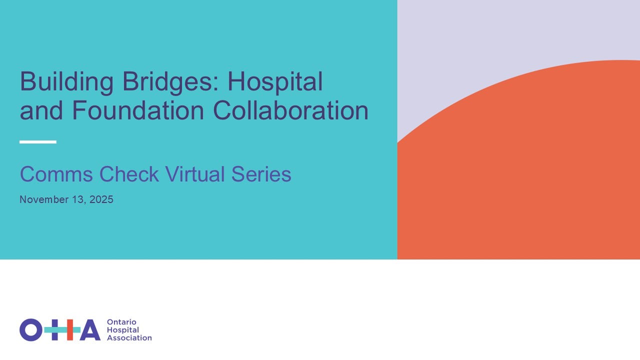 Building Bridges: Hospital and Foundation Collaboration