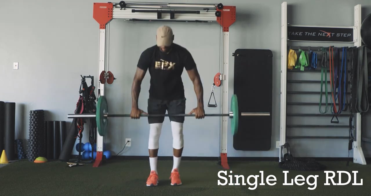 Barbell Single leg RDL 2
