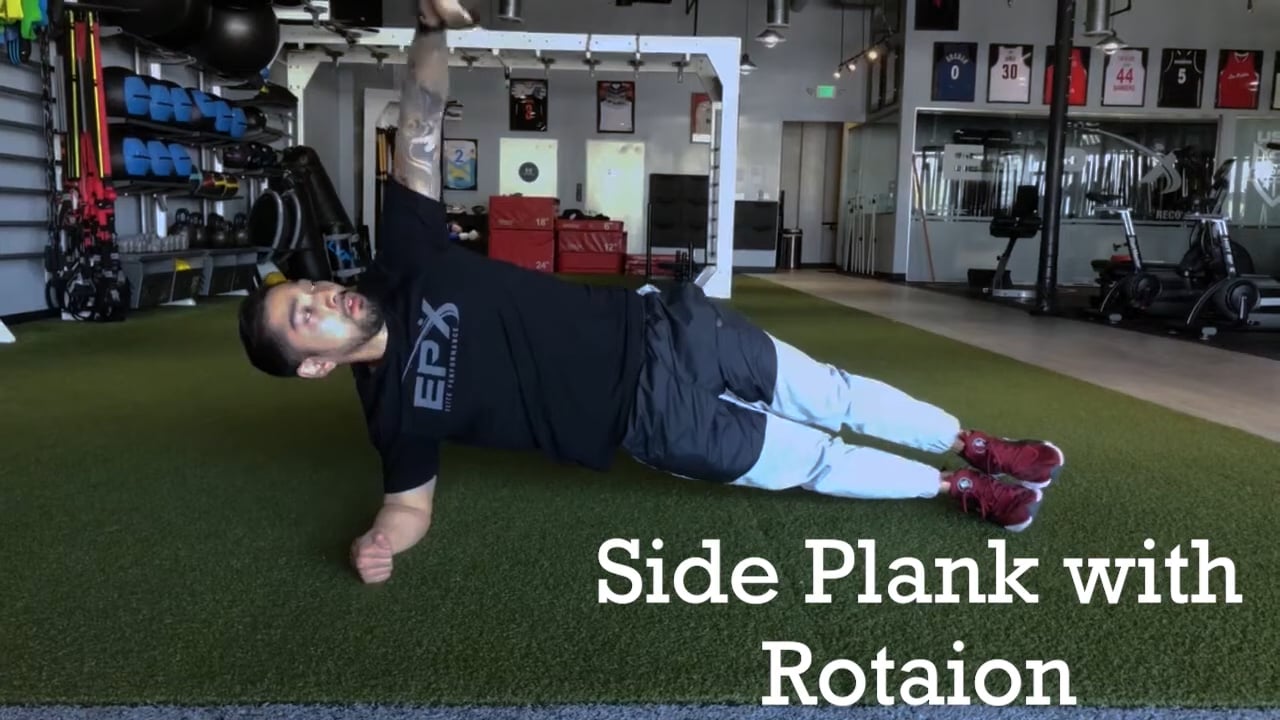 Side Plank with Rotation