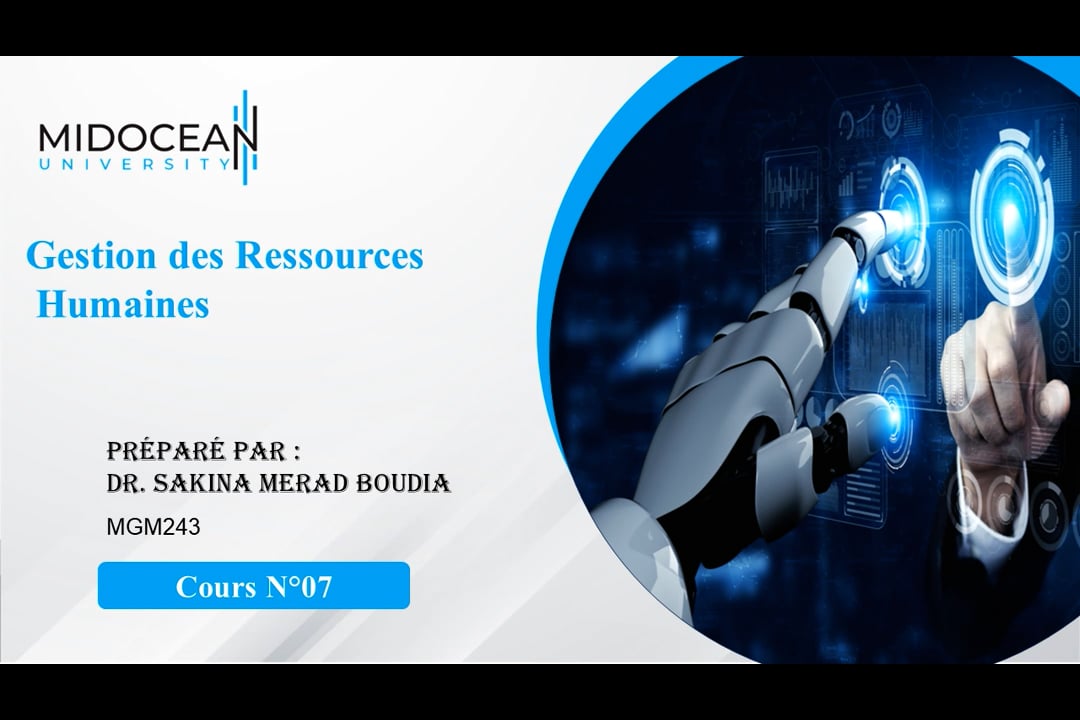 Gestion des Ressources Humaines - MGM243 -Conférence n°7