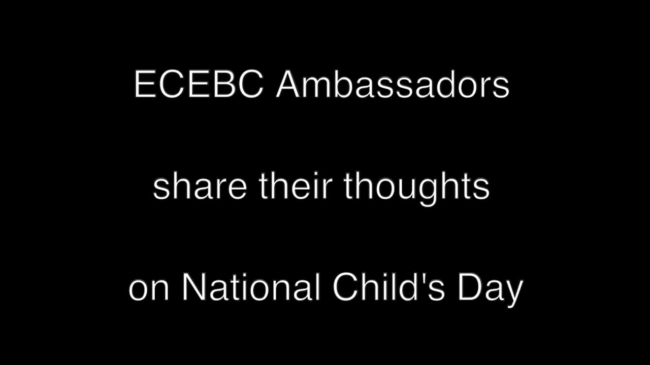 National Child Day - ECEBC Ambassadors