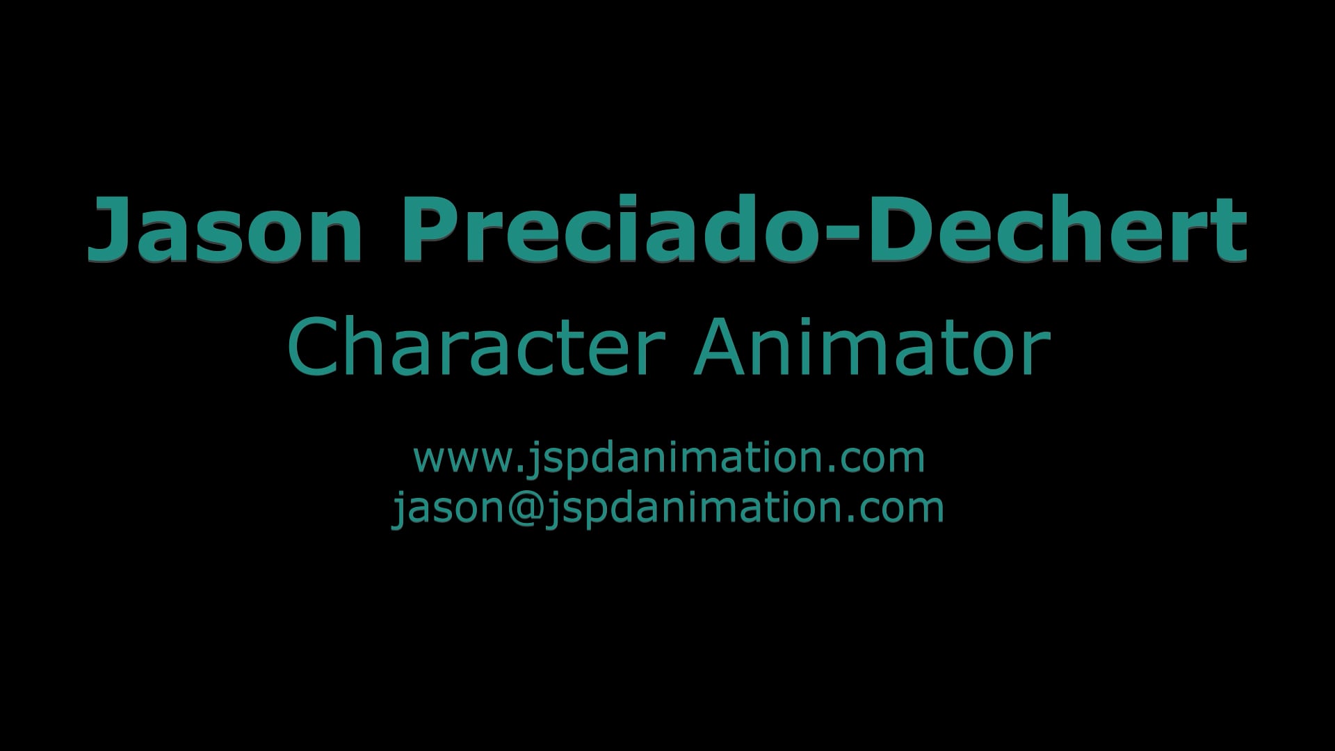 Jason Preciado-Dechert Demo Reel