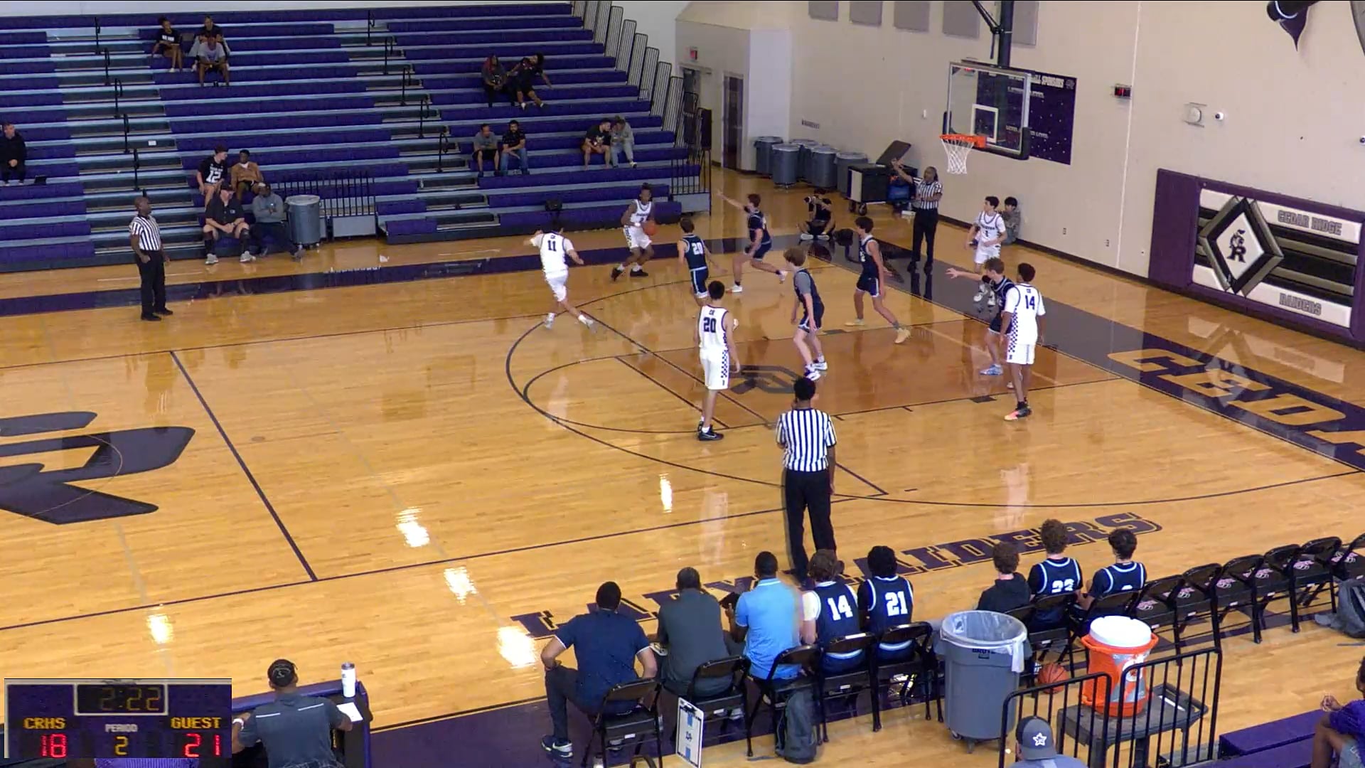 Asst. and Layup-#11 Bryson Batton to #14 Isaiah Leath