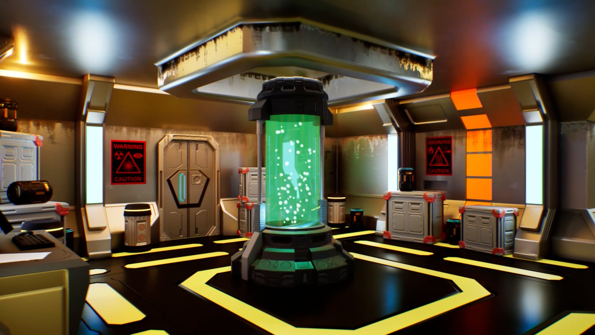 Space Station Reactor Room - Scene Overview
