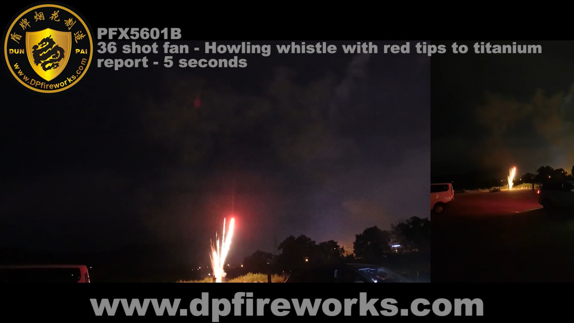 PFX5601B 36 shot fan Howling whistle with re tips to titanium reports 5 ...