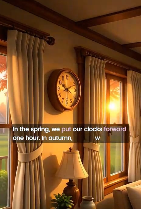 “Put forward” means to move clocks ahead. “Put back” means to move ...