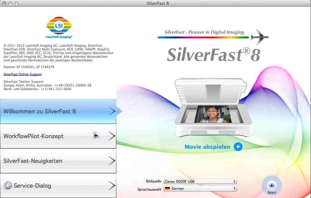 SilverFast 8: Serialisierung