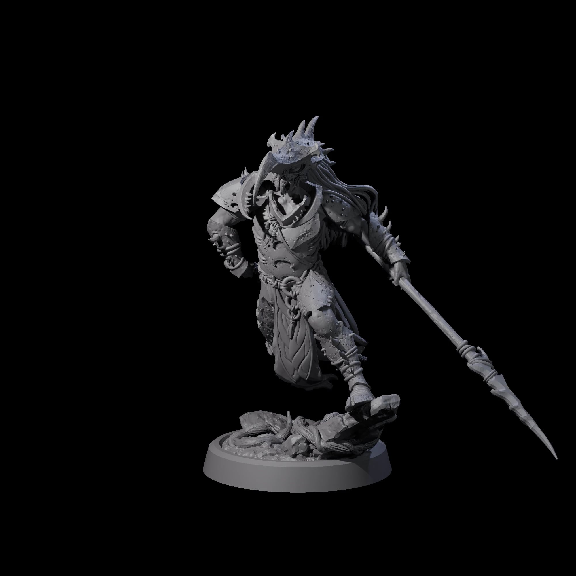 Chitinous Armour Wearing Forest Warrior