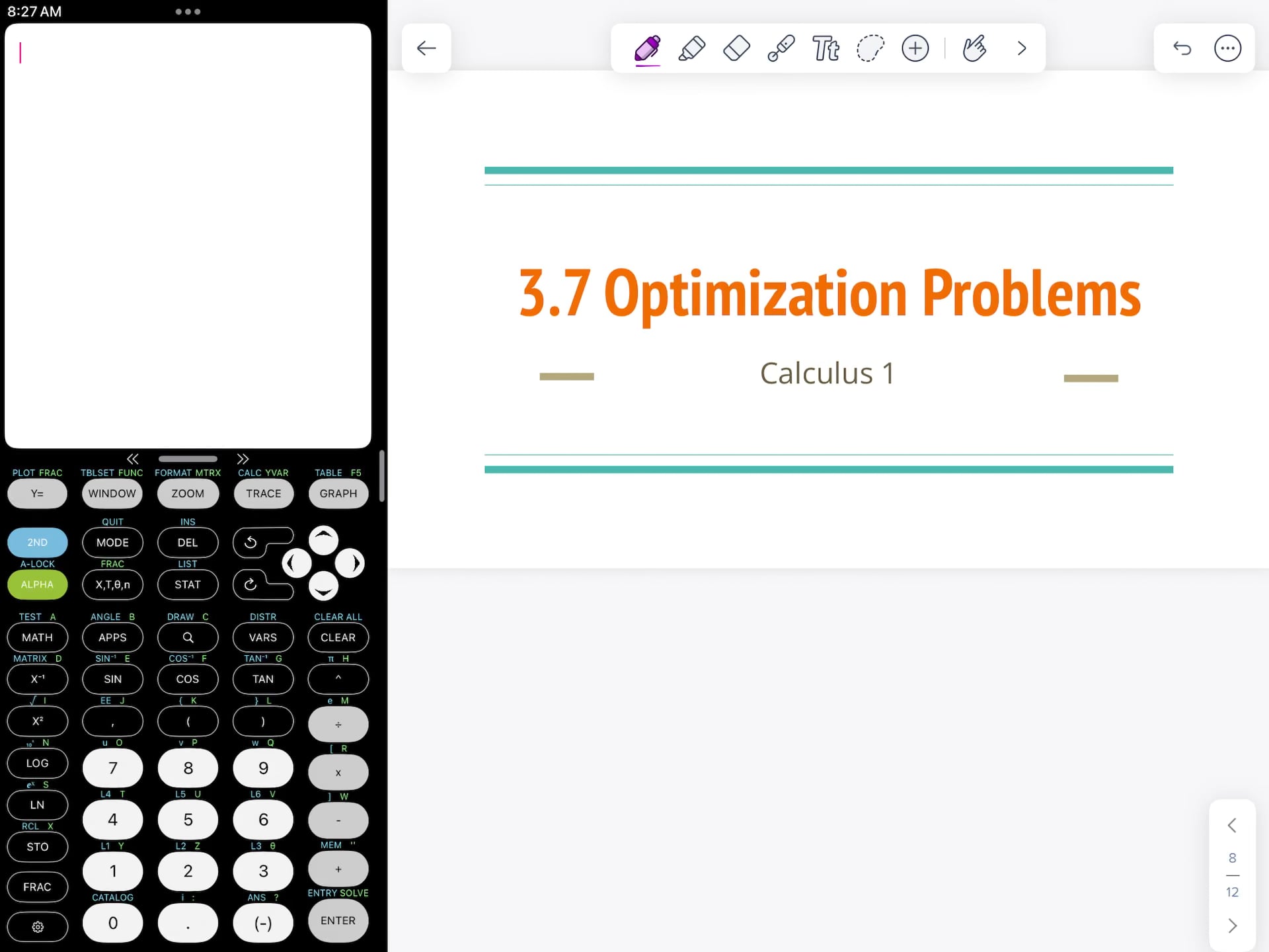 Calculus I - 3.7.V2 Optimization Problems