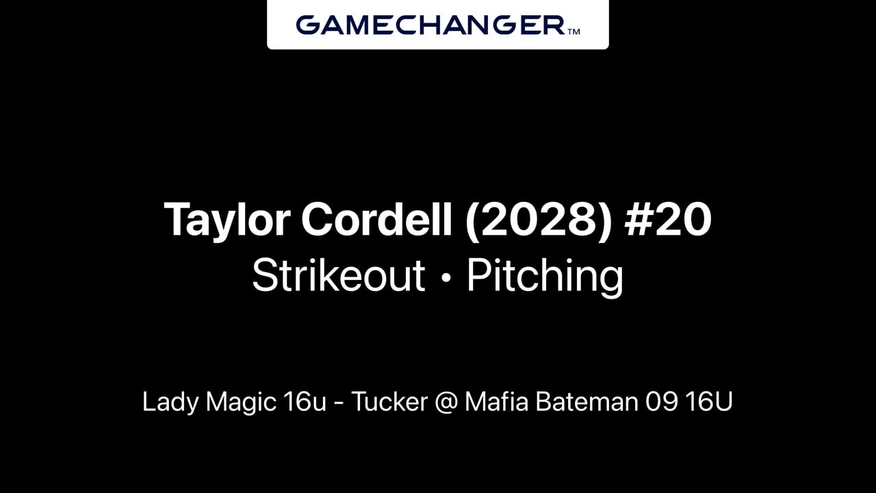 Taylor Cordell (2028) Strikeout @ Mafia Bateman 09 16U.mp4