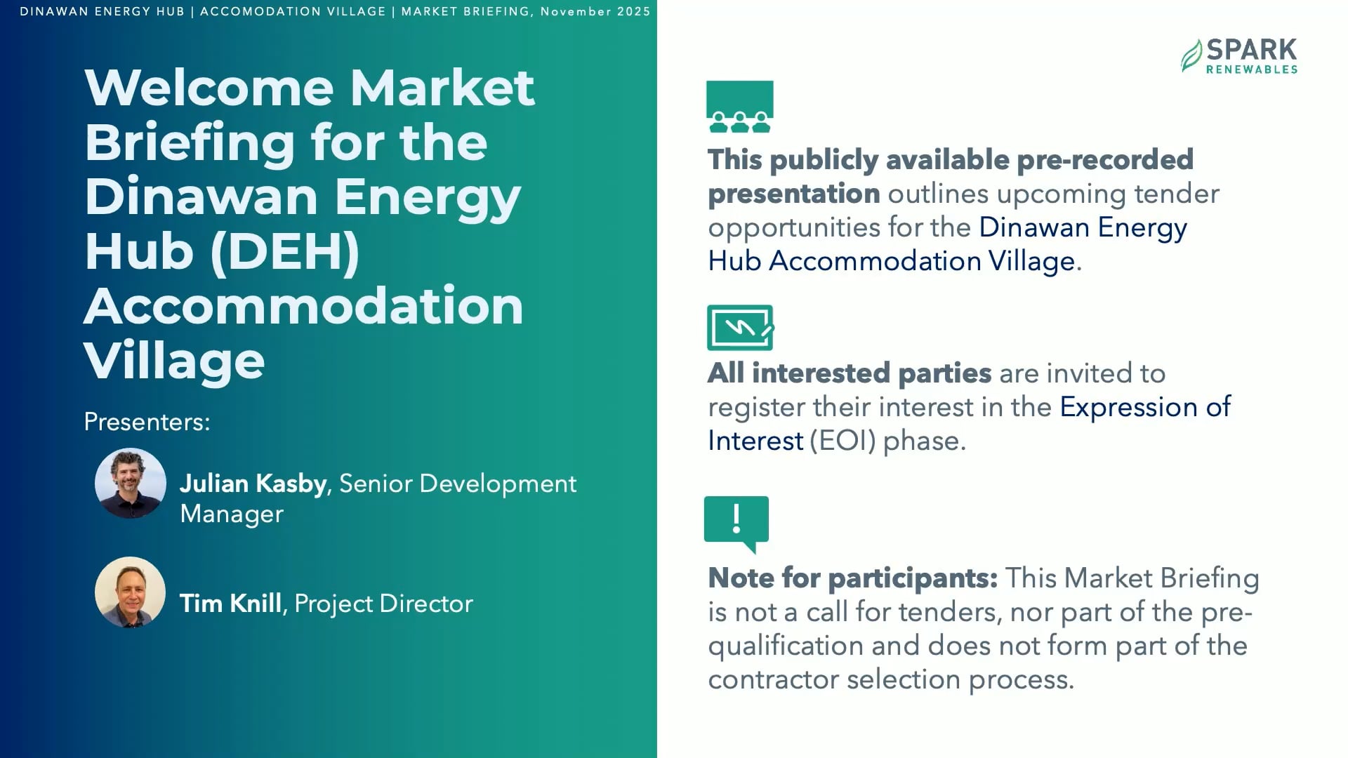 Market Briefing: EOIs open for Dinawan Energy Hub Accommodation Village ...