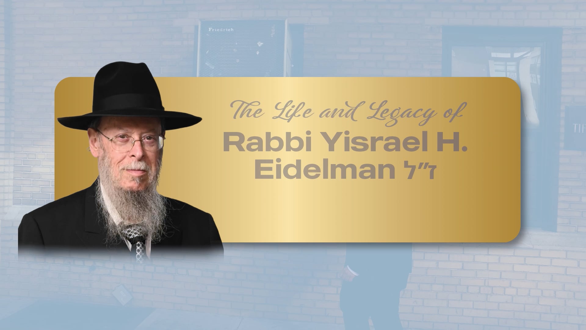 Devoted to Torah. Loyal to MTJ. Rabbi Yisroel Eidelman’s Story | Videos ...