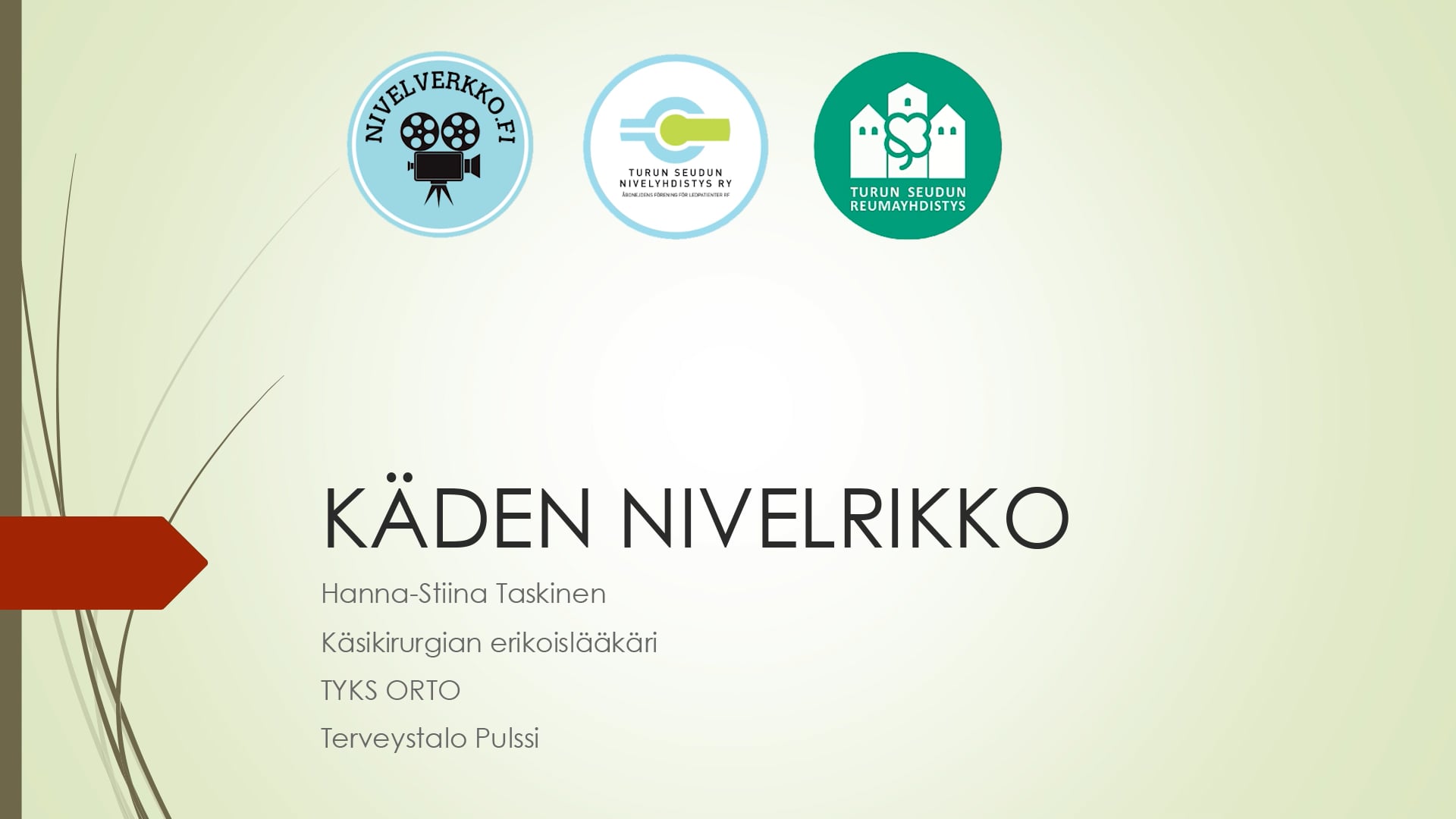Käsikirurgian erikoislääkäri Hanna-Stiina Taskinen: Käden nivelrikko ja ...