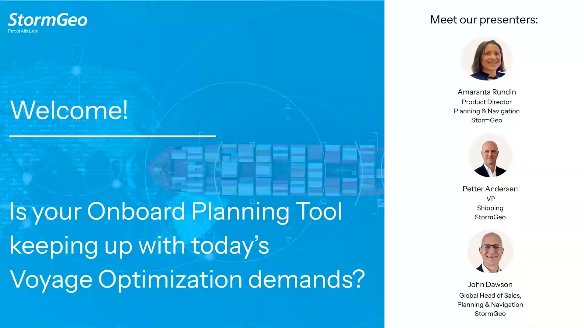 Is your Onboard Planning Tool keeping up with today’s Voyage ...