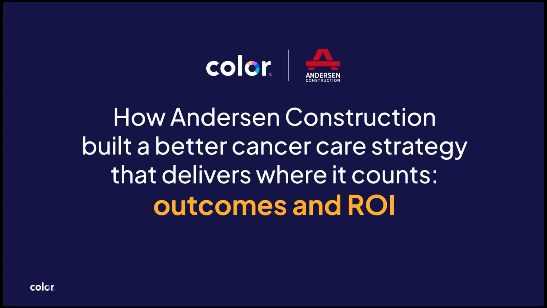 How Andersen Construction built a better cancer care strategy that ...