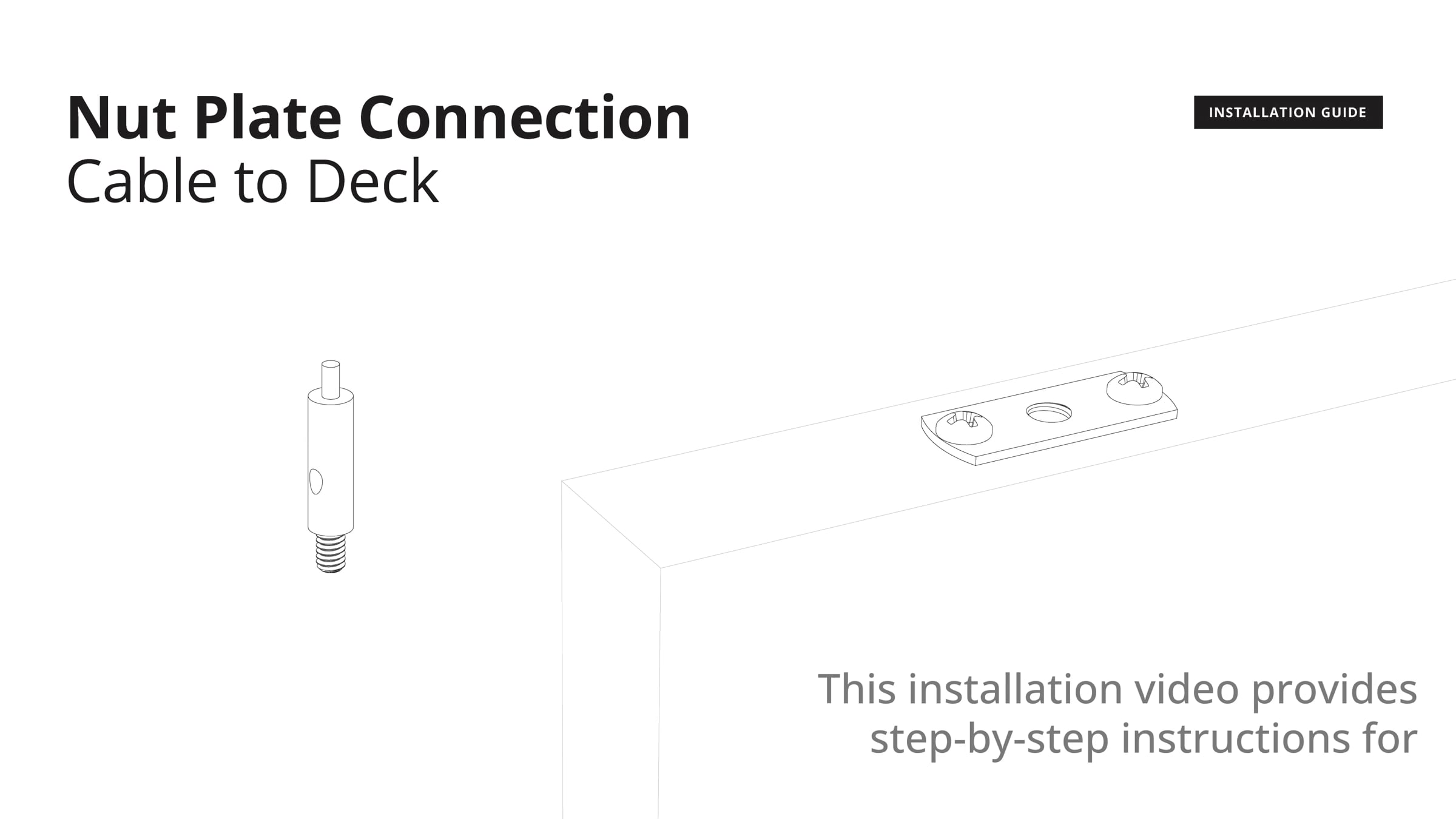Acoufelt: Nut Plate Cable to Deck Installation Video | Videos & Movies ...